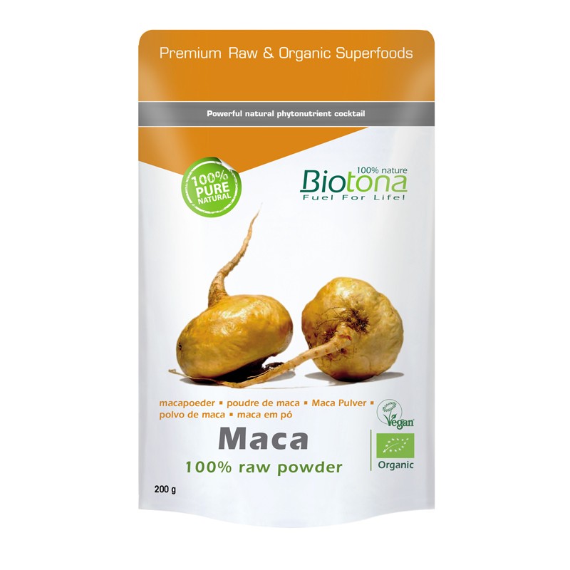 Maca en polvo superfood bio 200g Biotona – MíaNatur.es